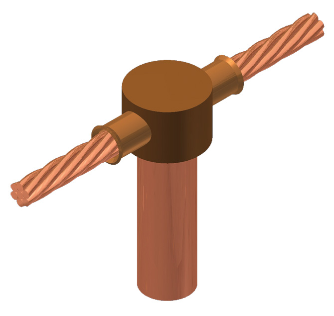 Kenwood Telecom : cable-to-groundrod-molds-t8428er